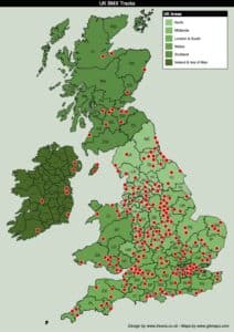 UK BMX Track Map 2025 | Locations for Racing & Pump Tracks